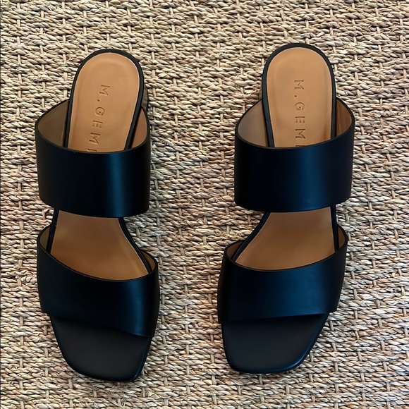 M. Gemi | Shoes | M Gemi Black Mules Modern Minimalist Design Parola ...